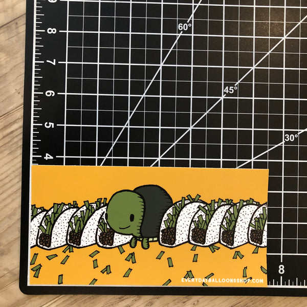 Taco Turtle Bumper Sticker – everyday balloons