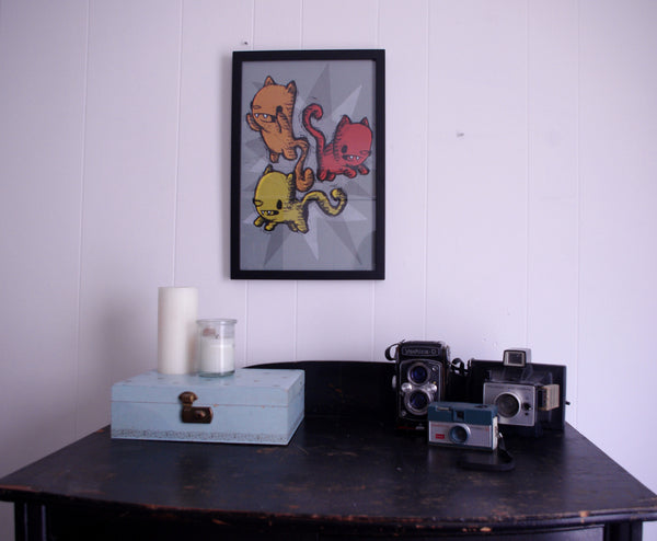 boom boom meow print (11x17) – everyday balloons