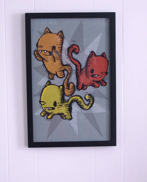 boom boom meow print (11x17) – everyday balloons