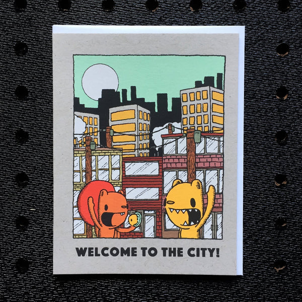 welcome to the city greeting card – everyday balloons